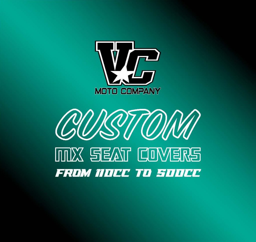 VC MOTO CUSTOM MX SEAT COVER (FROM 110cc TO 500cc) – VC MOTO CO
